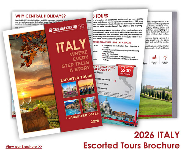 2026 Italy Escorted Tours NEW Brochure with a Special Offer!