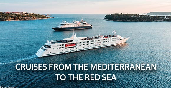 Cruise the Mediterranean and Red Sea on Boutique Style Ships